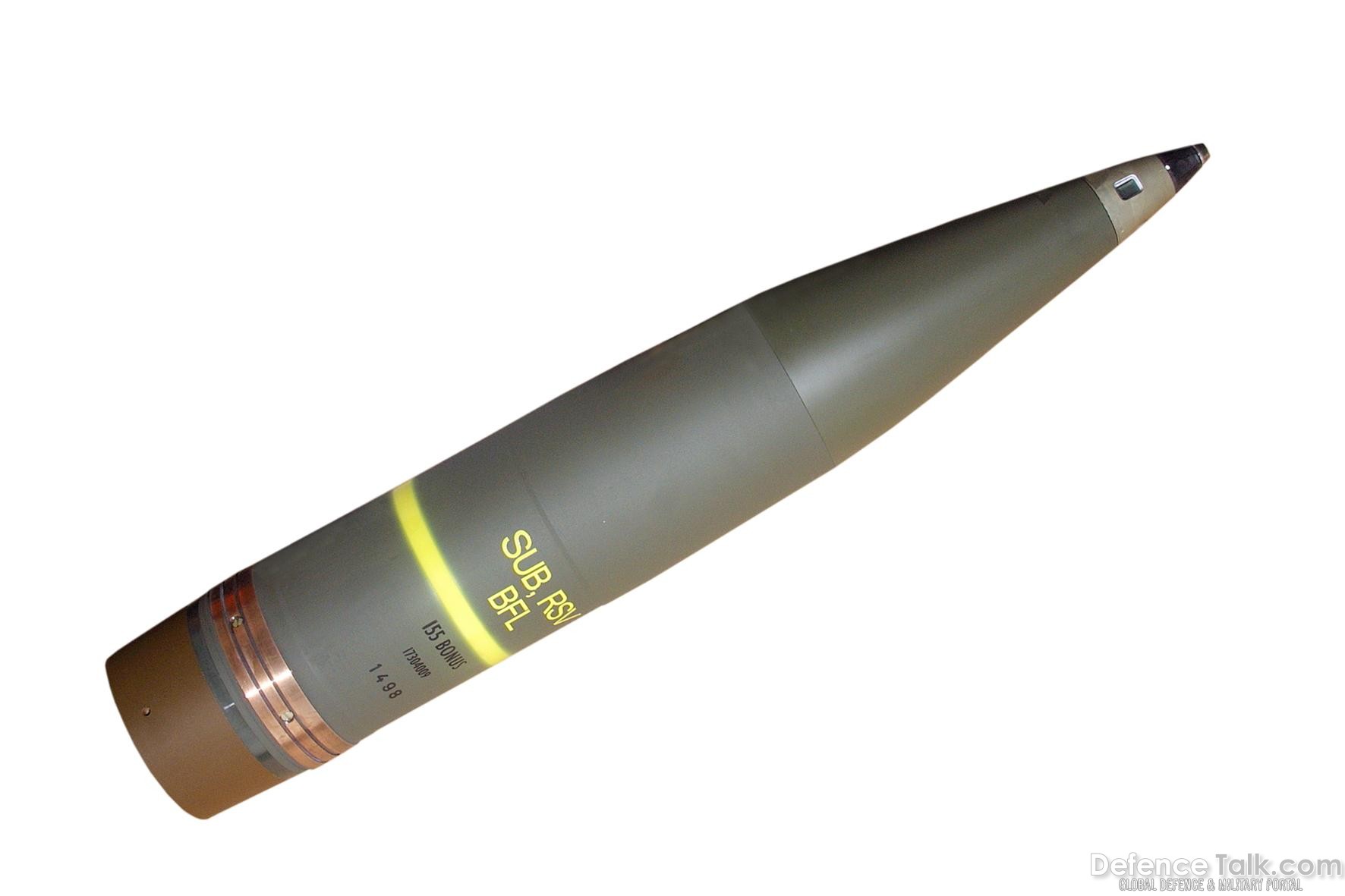 BONUS Artillery Launched Precision Guided Shell - Swedish Army ...