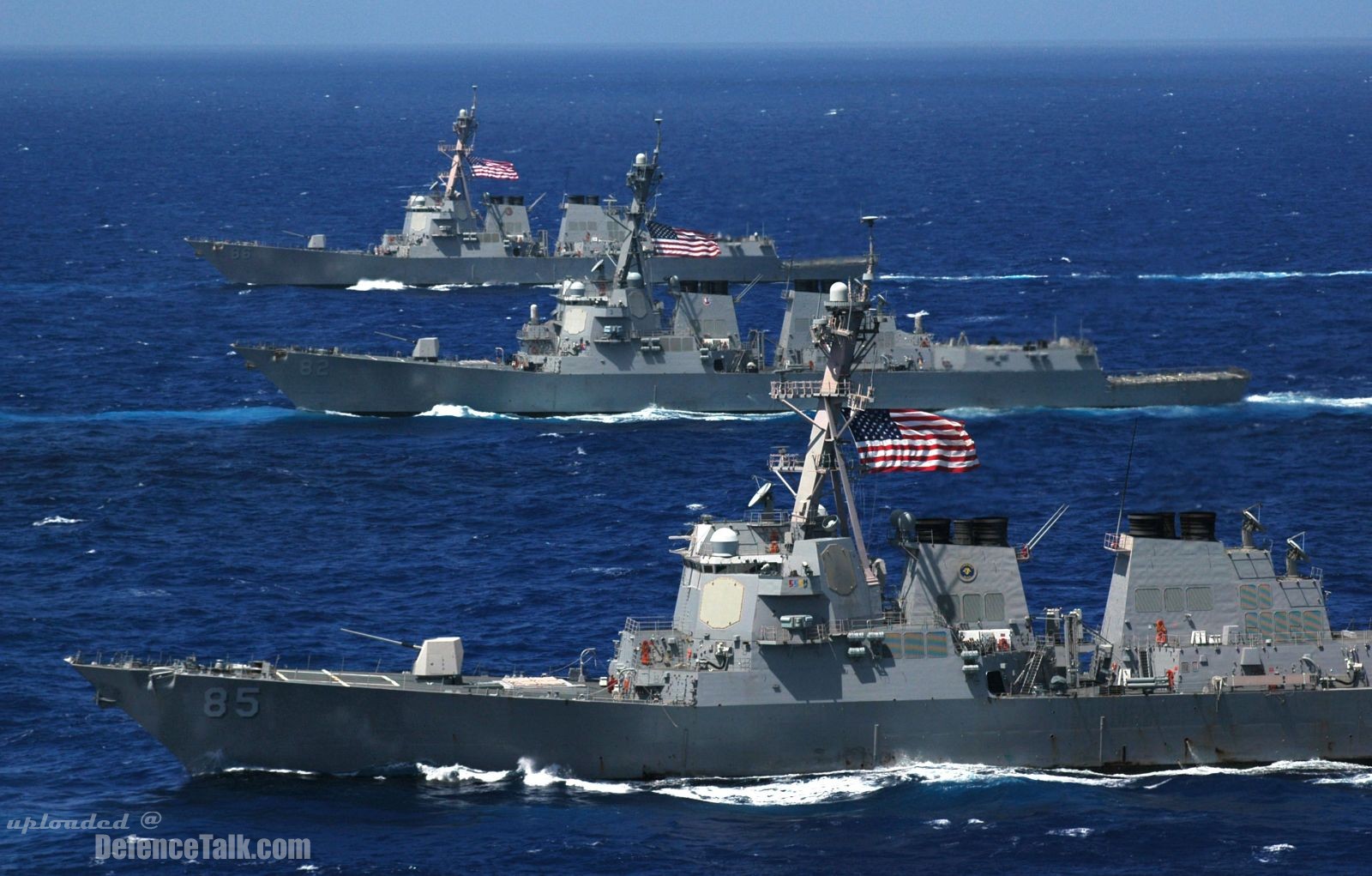 Three Arleigh Burke-class guided-missile destroyers - Valiant Shield ...