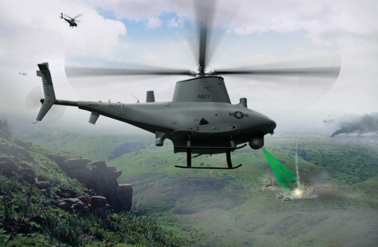 Navy's New Fire Scout Unmanned Helicopter Takes Its First Flight ...