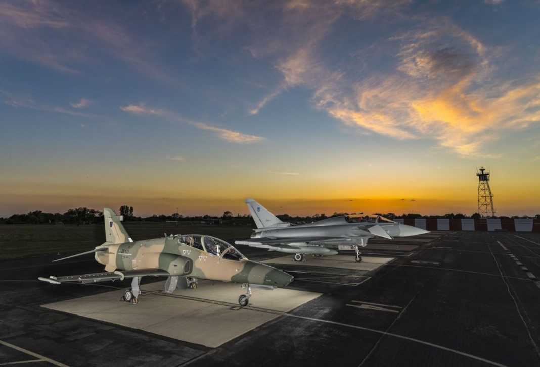 BAE Rolls Out First Eurofighter Typhoon, Hawk Trainer Aircraft for Oman ...