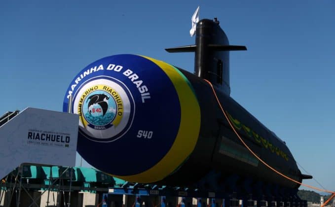 Launching of the Riachuelo, the First Brazilian Scorpène Submarine ...