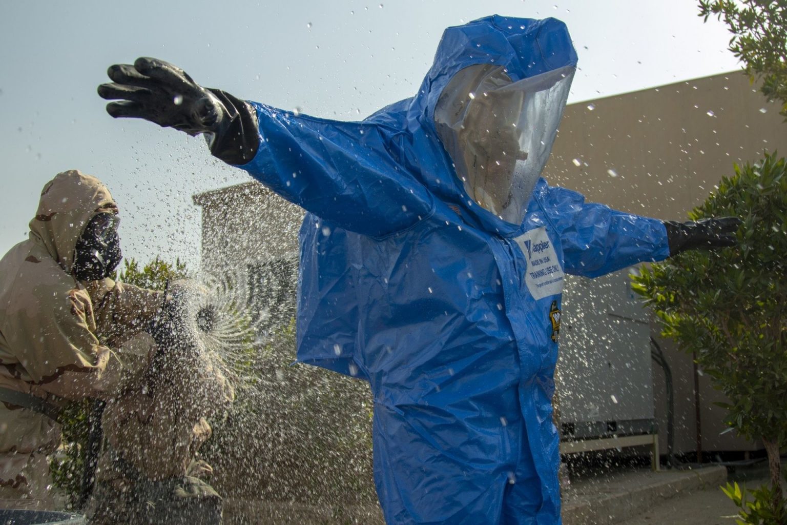 US Reserve Soldiers training to save lives from chemical disasters ...