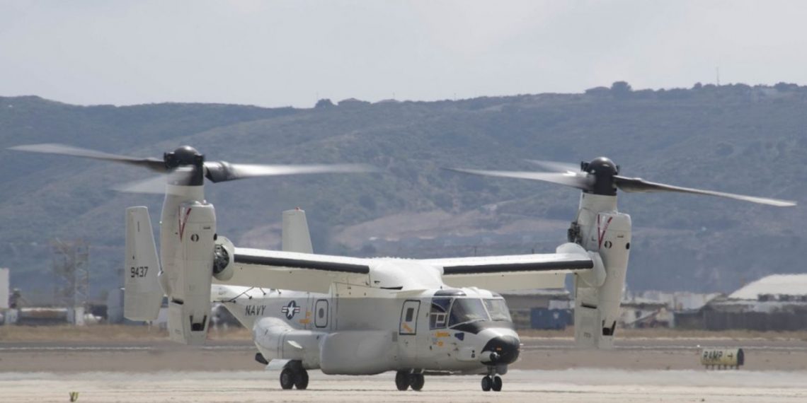 First CMV-22B for Operational Use Arrives at Naval Air Station ...